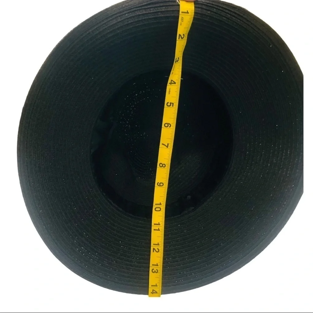 Sunny Hats | Accessories | New Sunny Hats Black Hat With Feather Trim ...